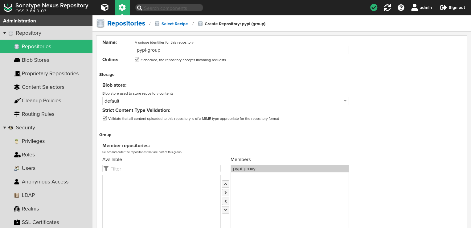 Create Python pypi repository on Nexus repository manager – RISHITHA MINOL